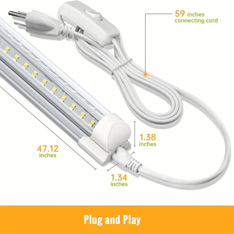 Led Shop Light 8 Foot Led - Temu Led Shop Light 8 Foot Led - Temu