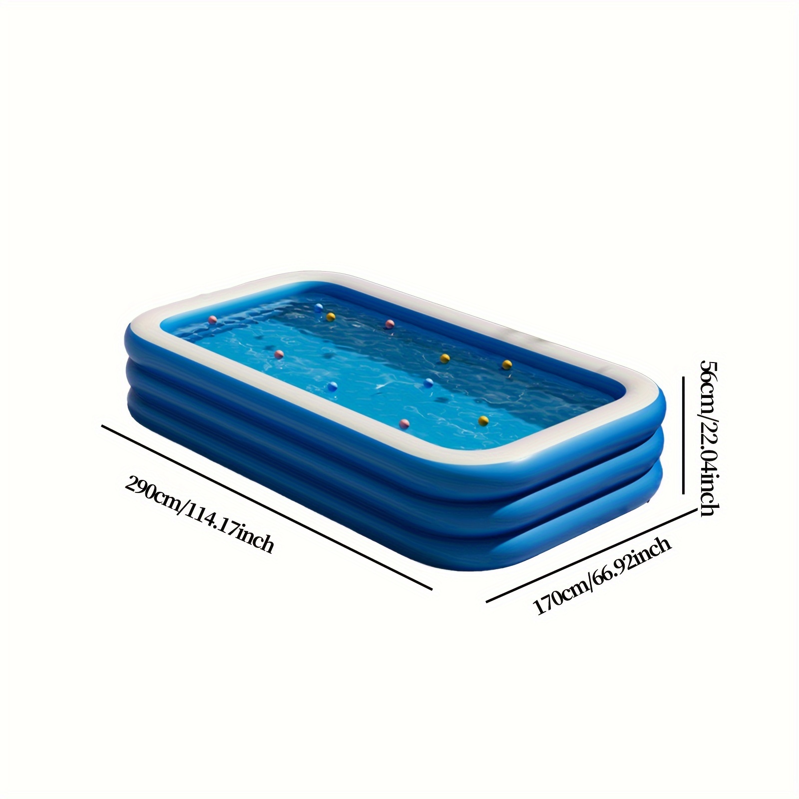 Outdoor Full sized Inflatable Swimming Pool Pvc Family - Temu Austria