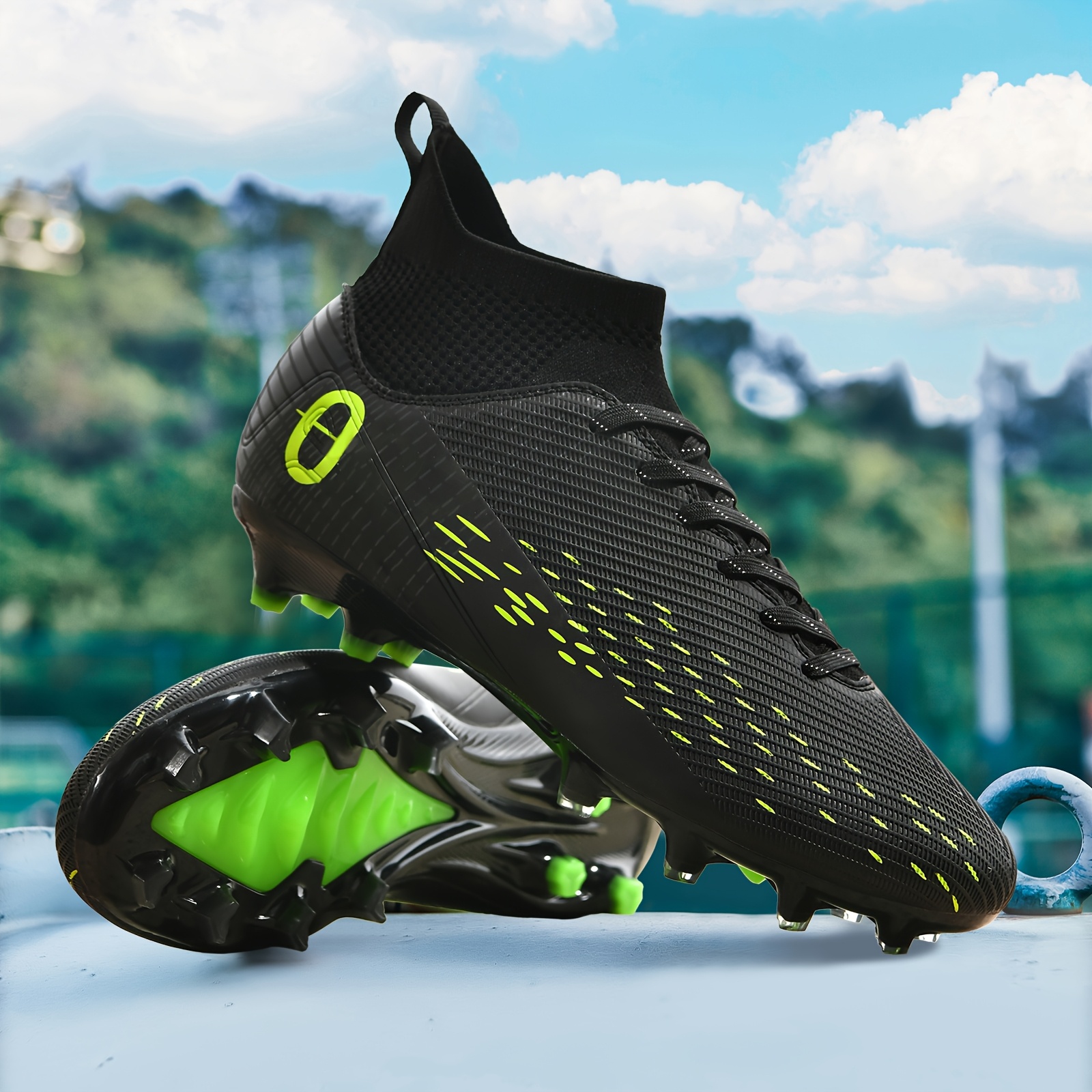 black football cleats sold on Temu United States