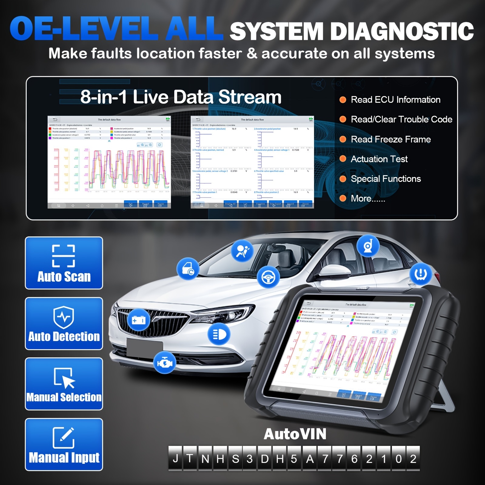 D8s 8' In Automotive Full Diagnostic Scanner 2023 - Temu