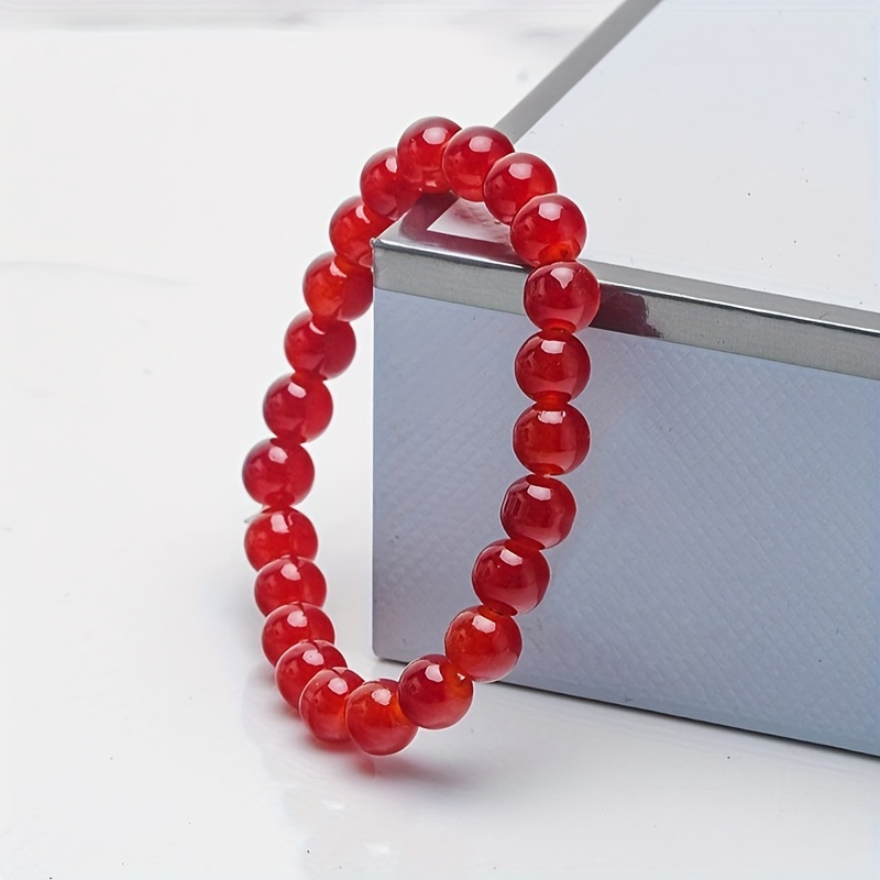 Fashionable Red Agate Crystal Beads Turquoise - Temu Australia