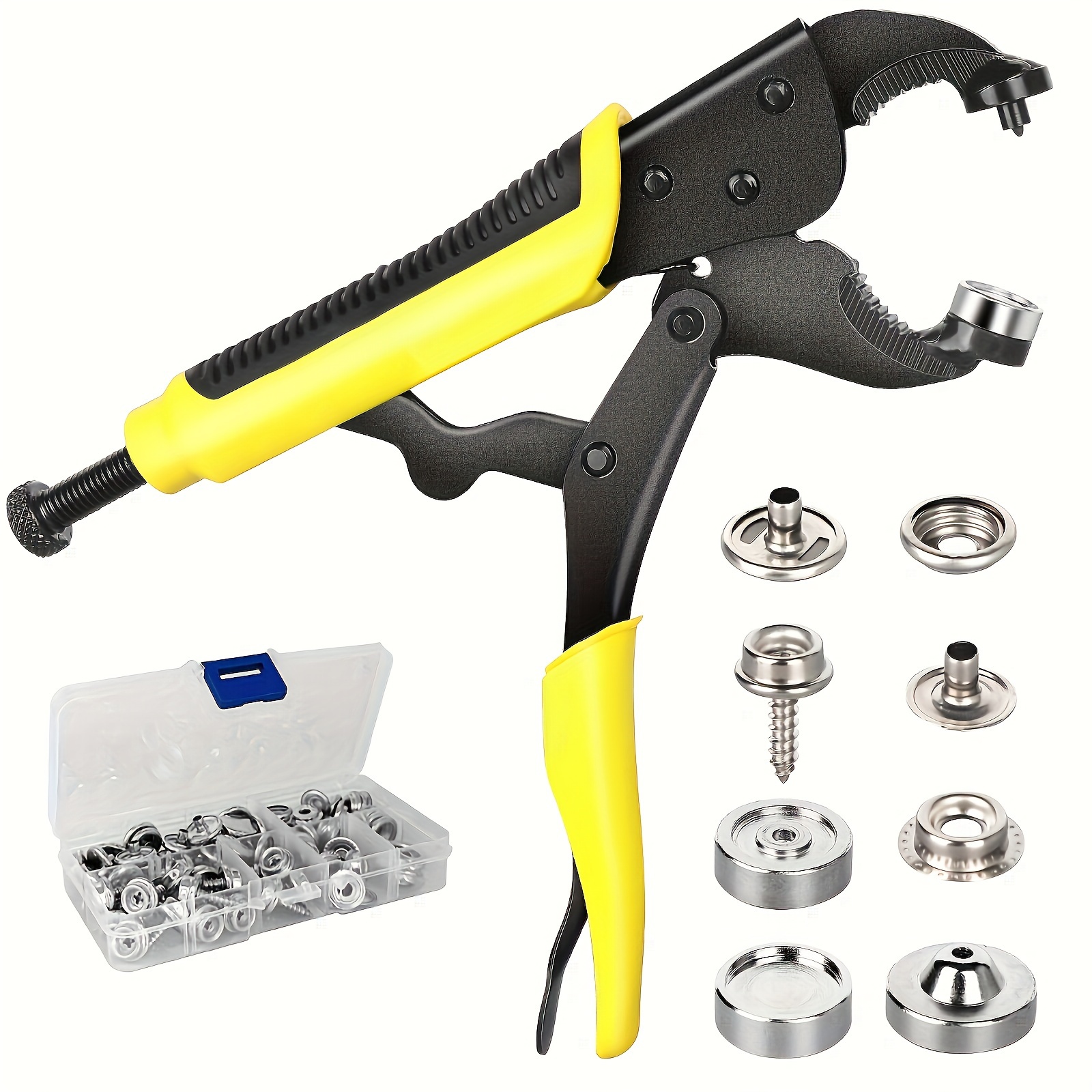 DIY Snap Button Kit Snap Fastener Tool Kit With 80 Sets Snaps – Heavy ...