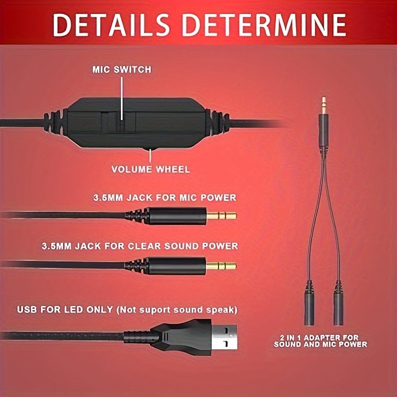 Headphones Microphone Wired Headset Canceling Microphone - Temu