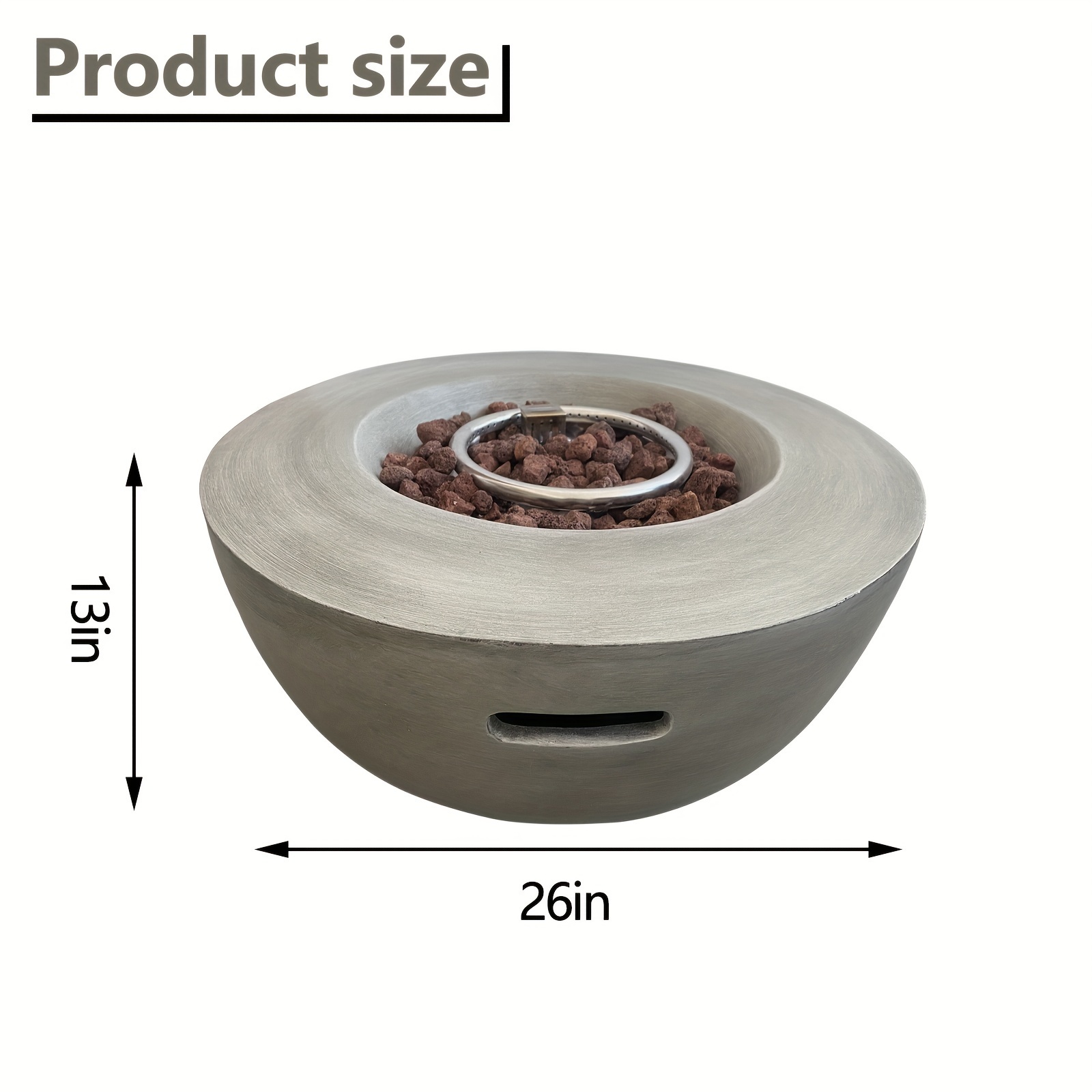 Propane Fire Pit Gas Burning Fire Table 40 000 Btu Outdoor - Temu
