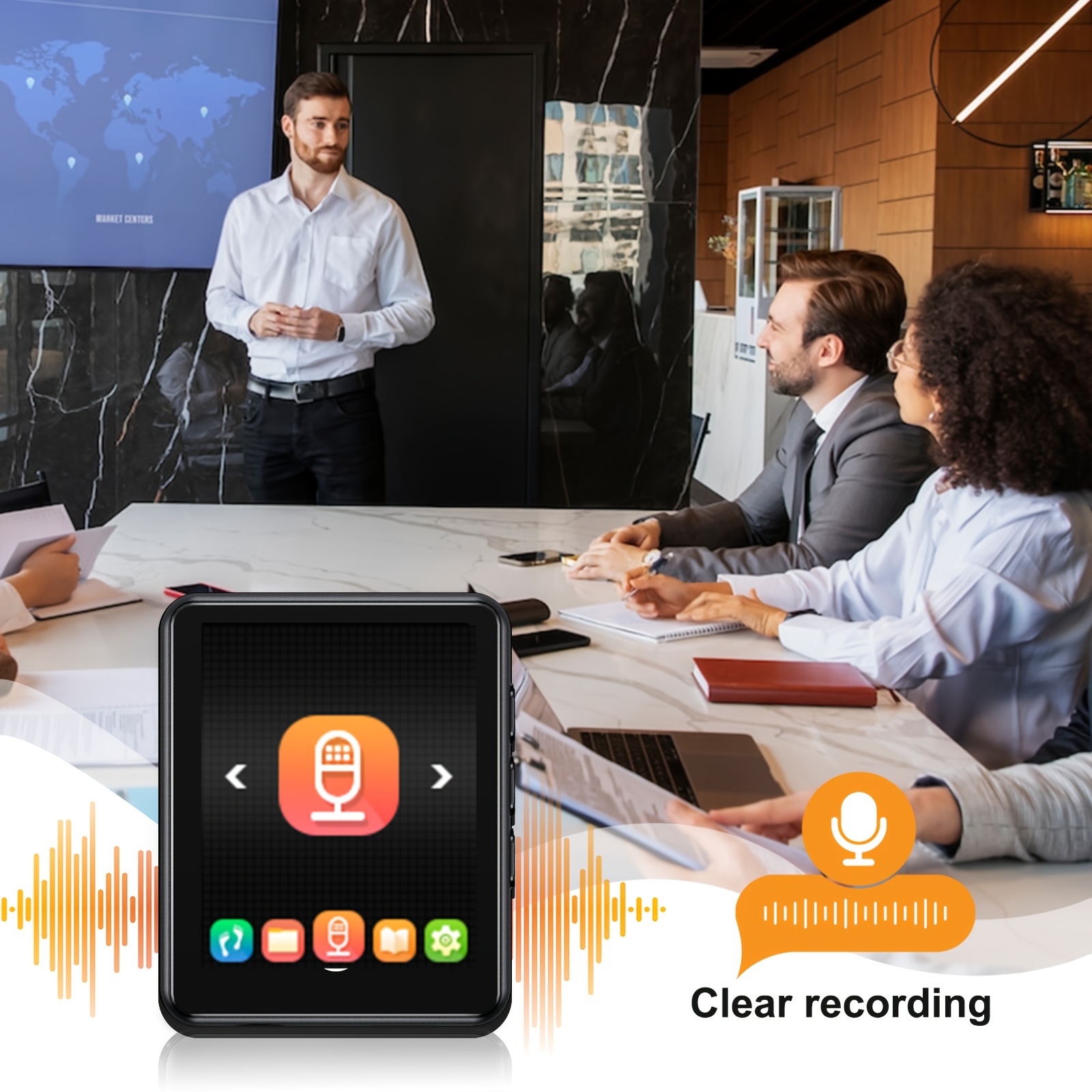 64gb wireless 5.3 mp3/mp4 player built in speaker full touch - Temu