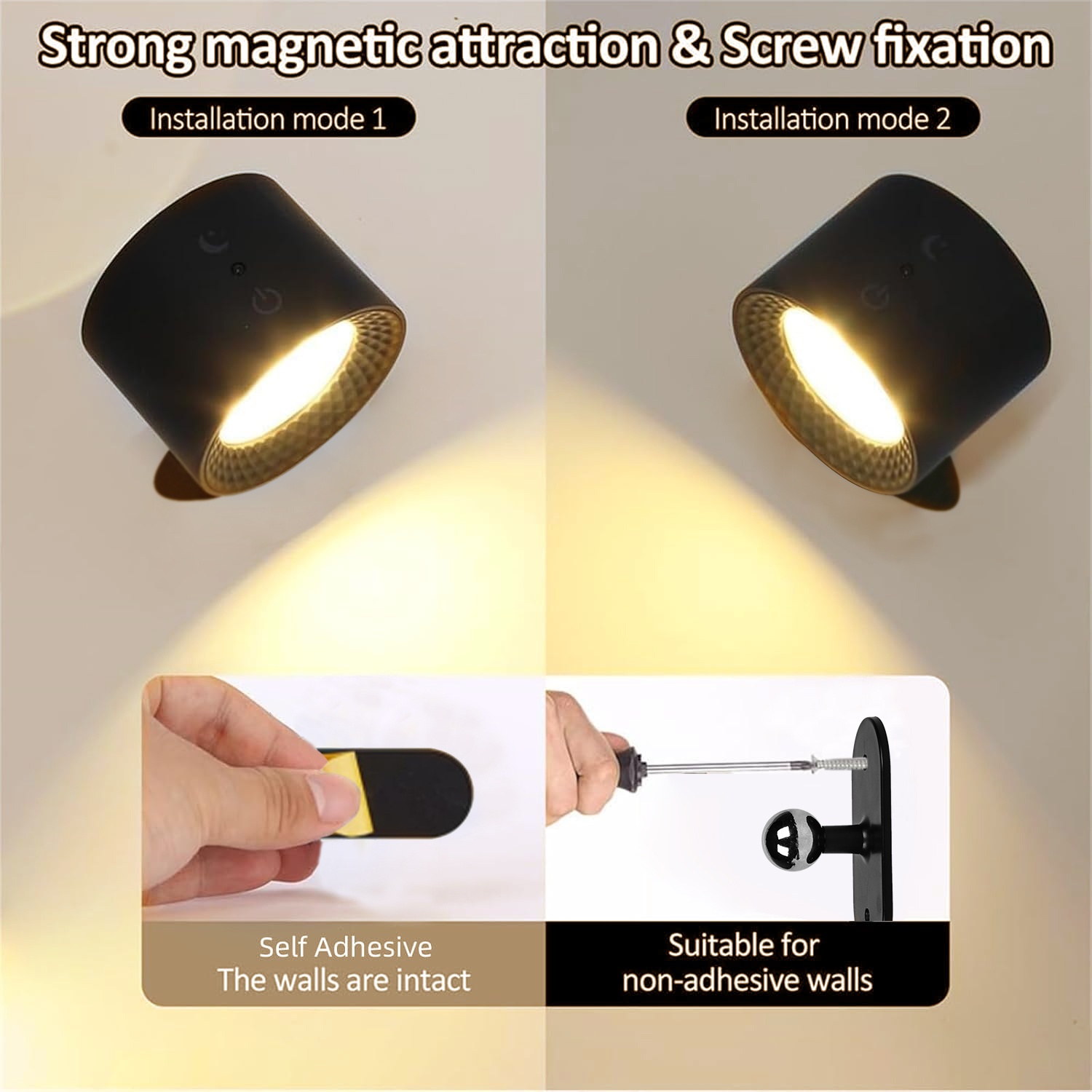magnetic wall light sold on Temu United States