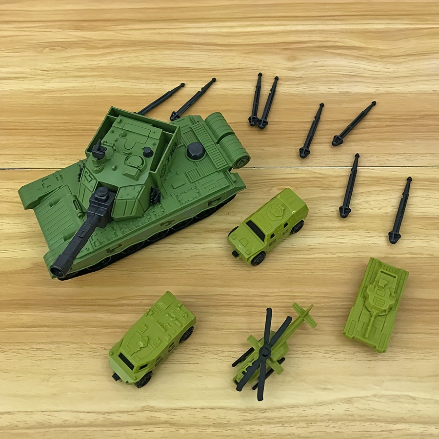 Boys' Military Tank Toy Set With Launchable & Catapult Car - Includes ...