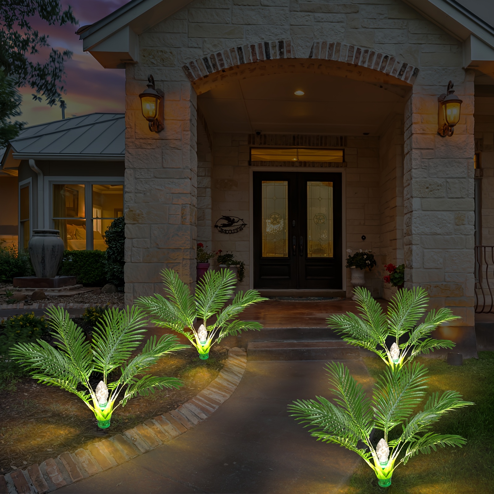outdoor artificial plants sold on Temu United States