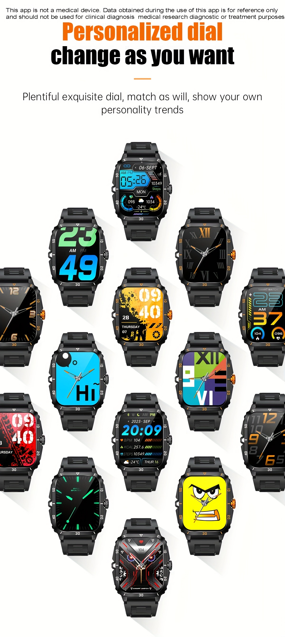 Smart Watch Full Touch Screen 430mah Battery Life Sports - Temu