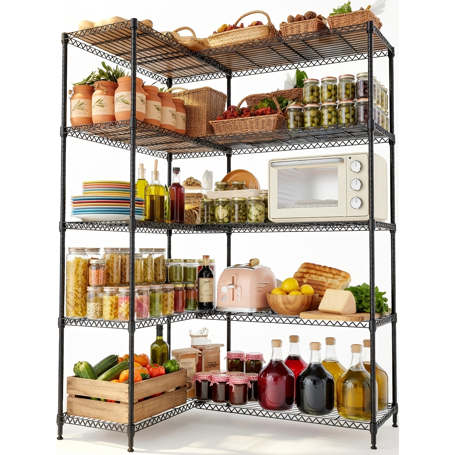 wire shelving units sold on Temu United States