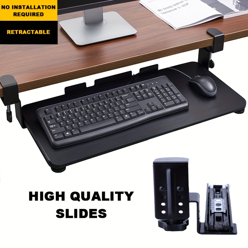 keyboard tray under desk sold on Temu United States