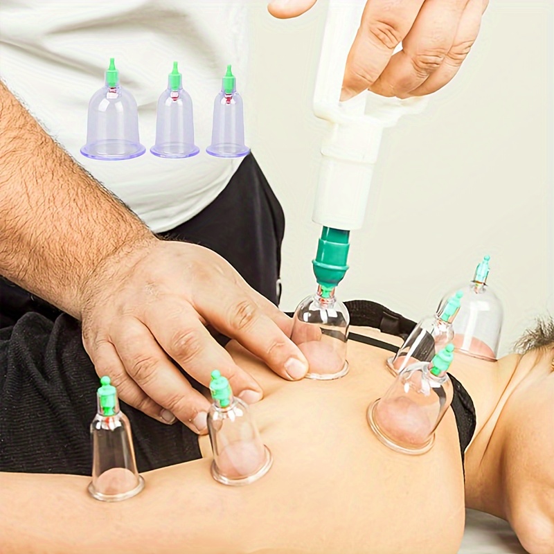 Manual Massage Tools for Personal Care And Beauty This Reusable Cupping Set Is Designed for Body Massage And Vacuum Cupping Equipment