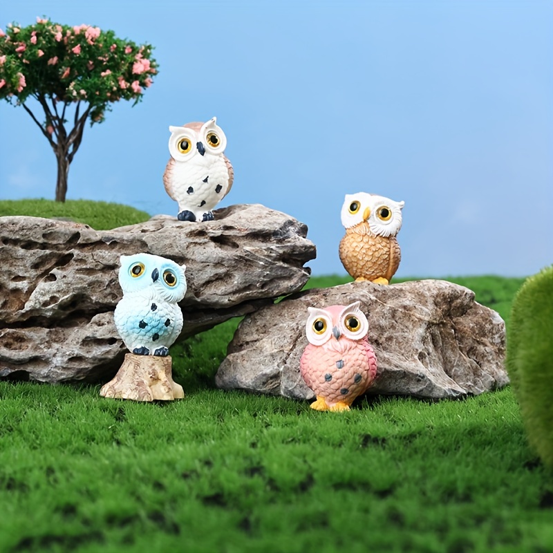 Owl Resin Crafts Simulation Diy Dollhouse Decorations Self - Temu Canada