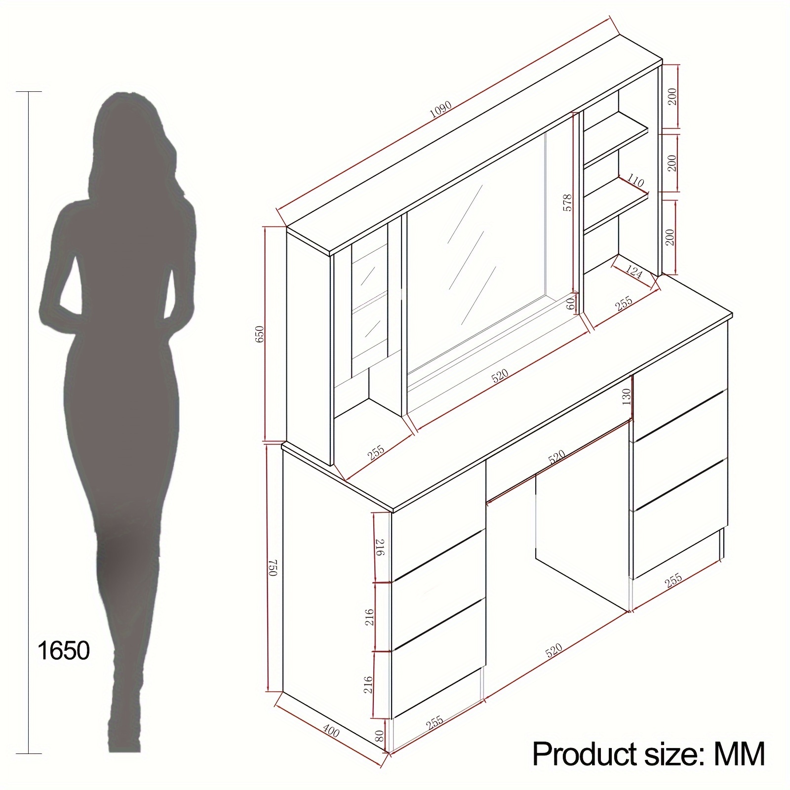 Desk Mirror Lights 3 Colors Led Lighted Vanity - Temu United
