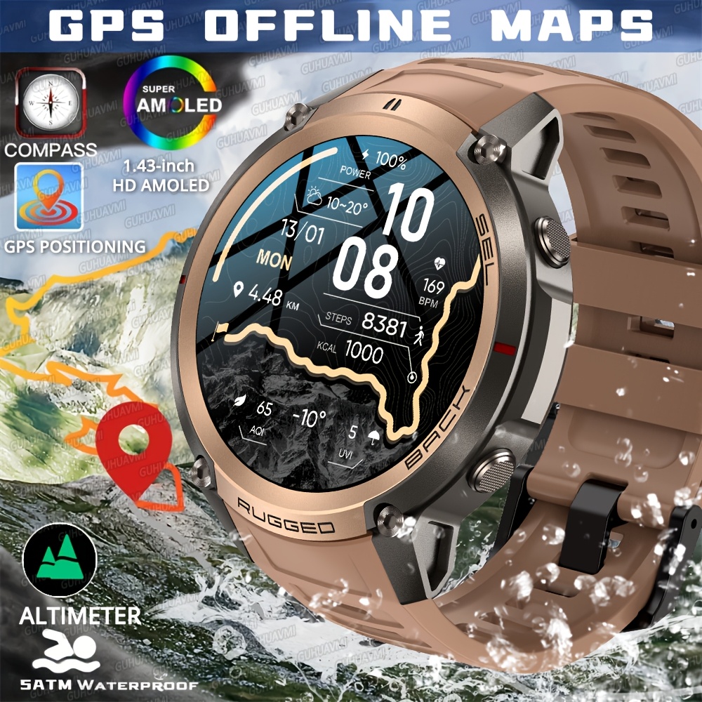 watches with gps maps sold on Temu United States