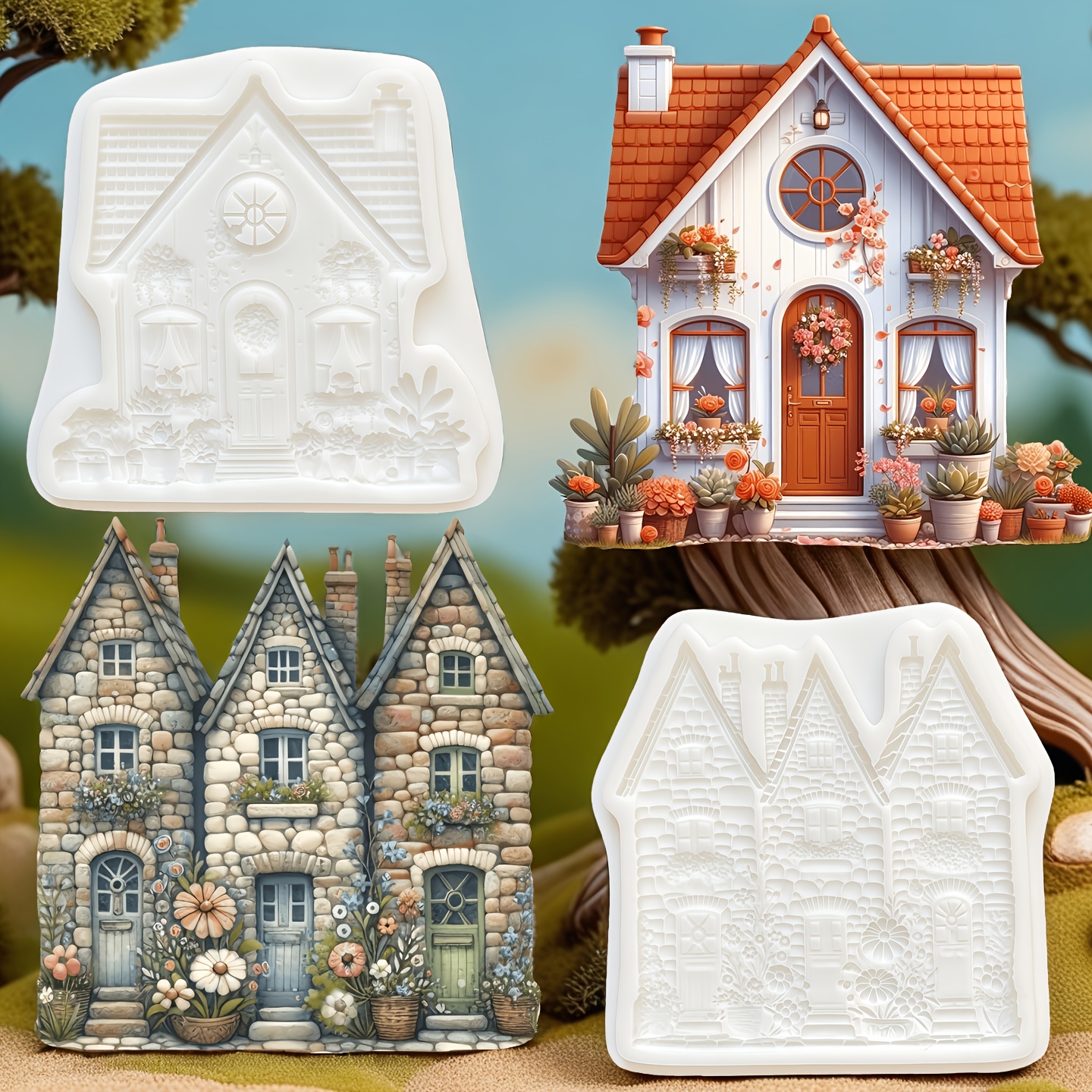 house silicone mold sold on Temu United States