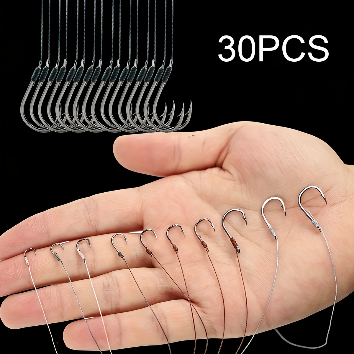 small fish hooks sold on Temu United States