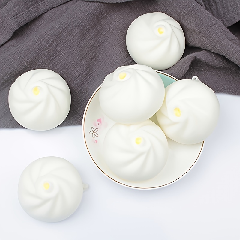 Toy Imitation Bun Pop Fingertip Bun Tricky Squeeze Soft Slow - Temu Canada