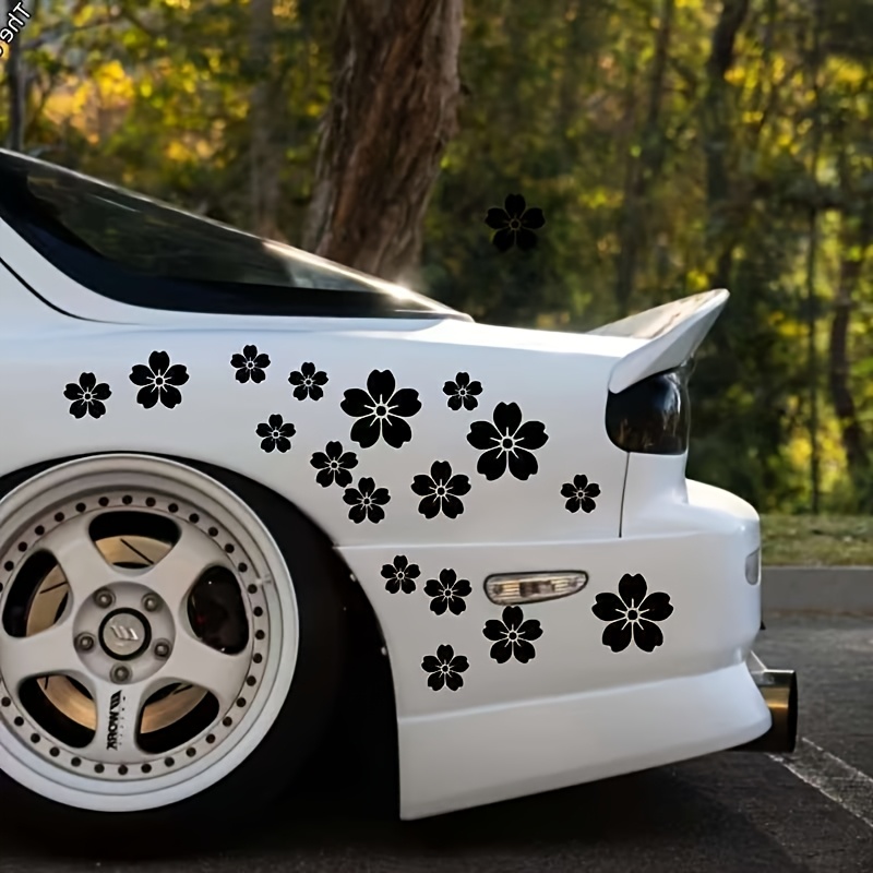 flower car stickers sold on Temu United States