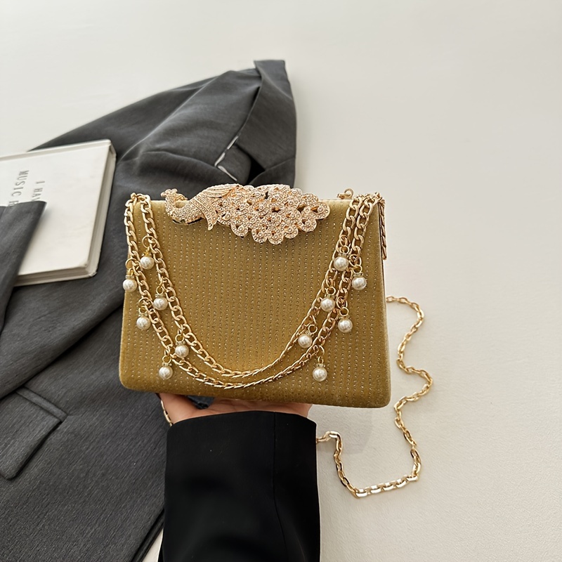 Luxury Rhinestone Evening Bag Elegant Banquet Purse Women's - Temu ...