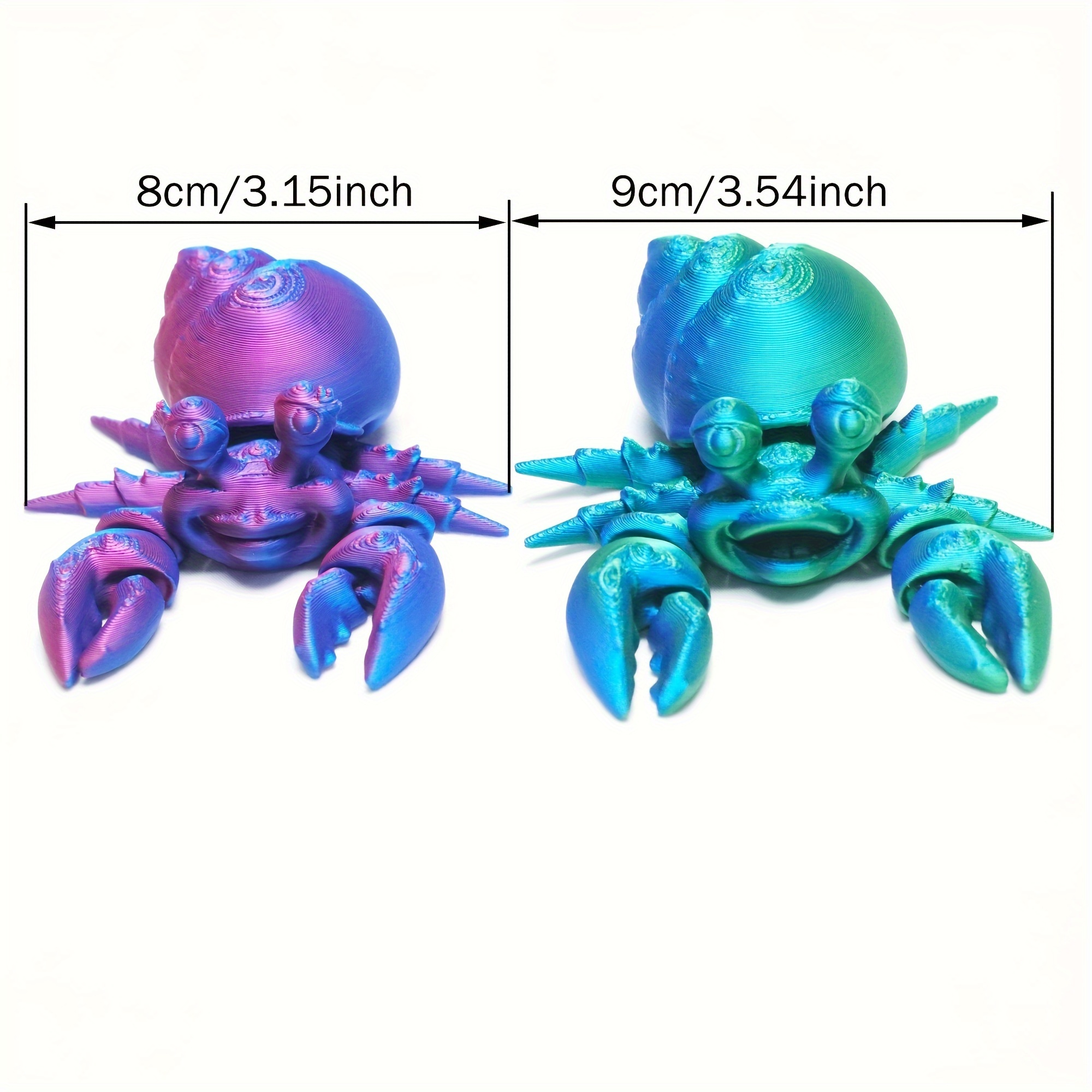 3d Printed Integrated Hermit Crab Full Body Joints Move - Temu