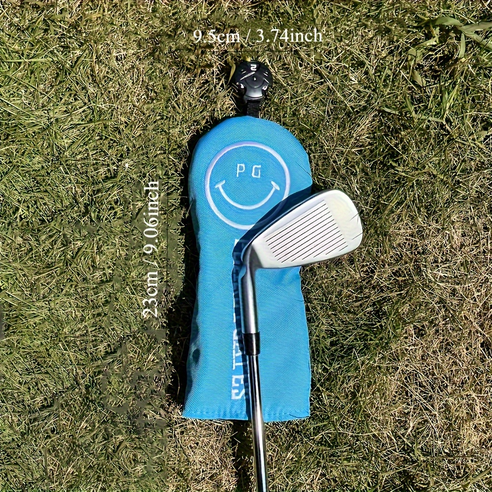New Happy Face Pattern Golf Club Head Cover Hybrid Driver - Temu Canada