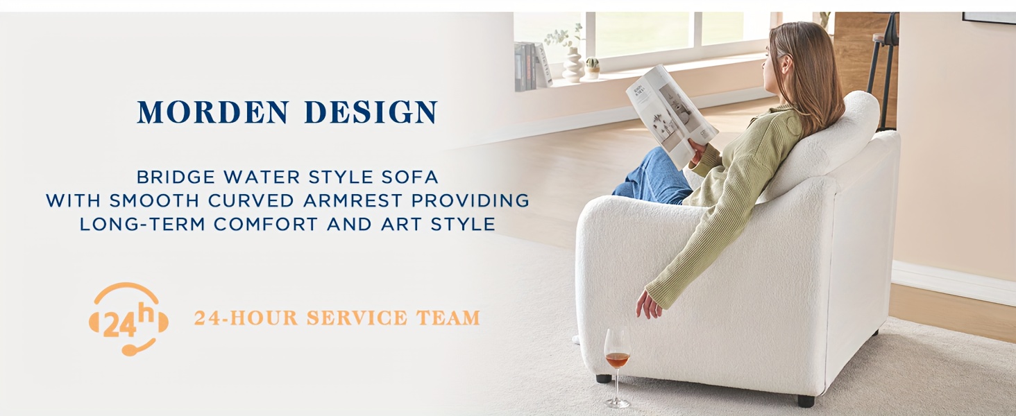 Modern Sofa Comfy Couch Curved Armrest 3 Seater Couch Fluffy - Temu