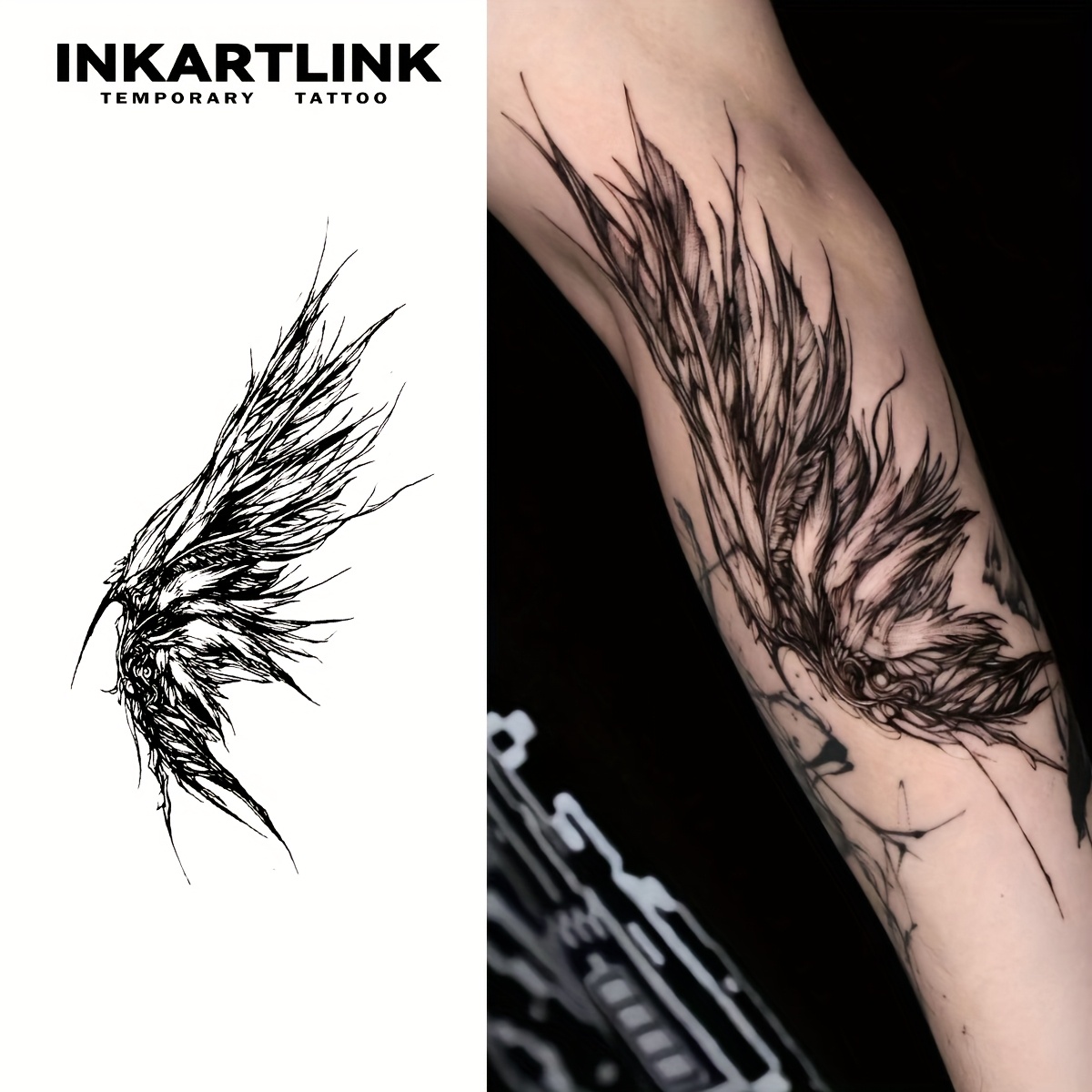 Fallen Angel Shoulder Tattoos