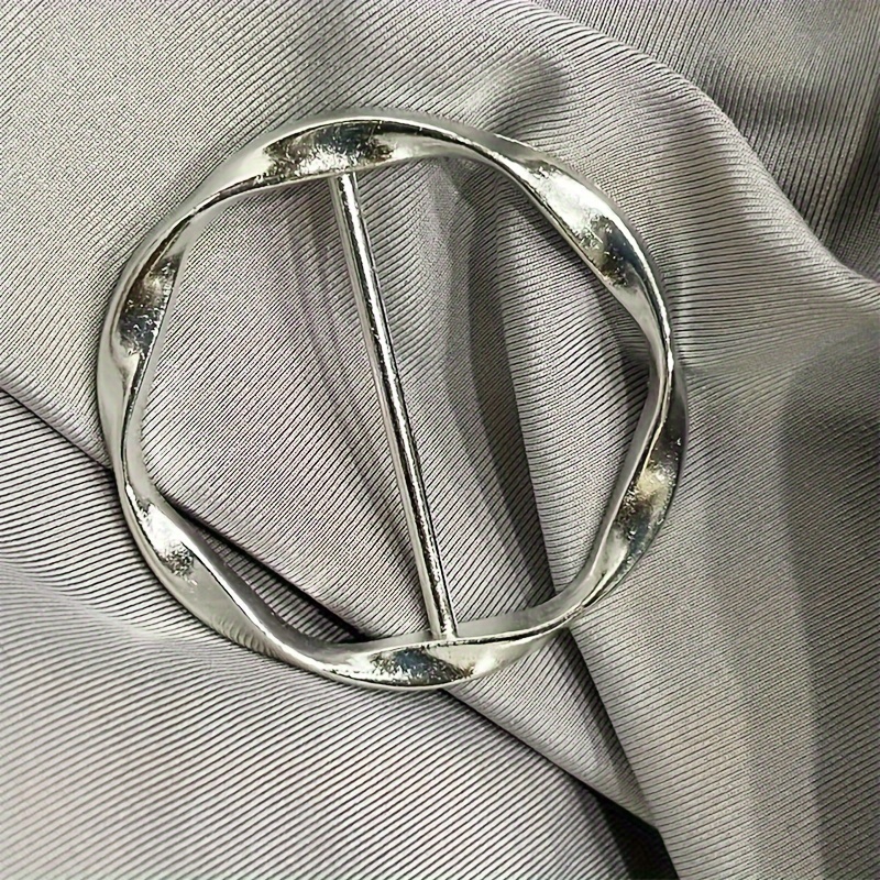 Elegant Metal Scarf Clip Versatile T shirt Knot Waistband - Temu