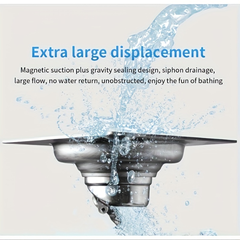 Stainless Steel Shower Drainer Anti Odor Floor Drain Cover - Temu