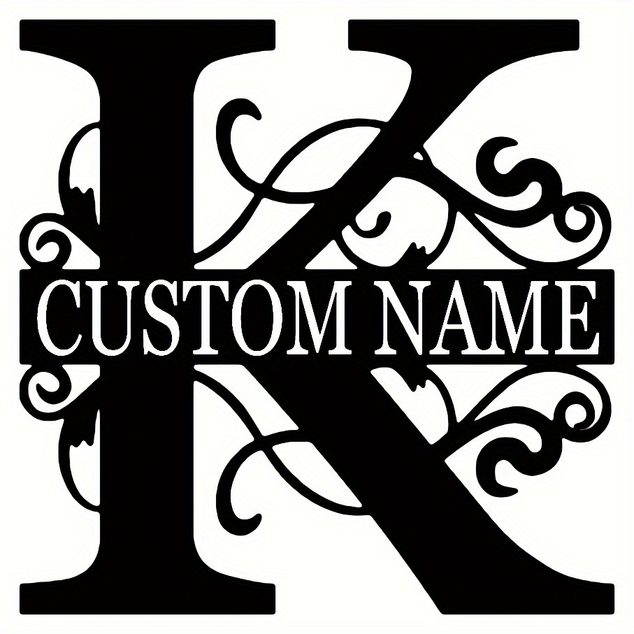 Custom Mental Wall Decor Metal Name Plaques Hang Indoor - Temu Canada