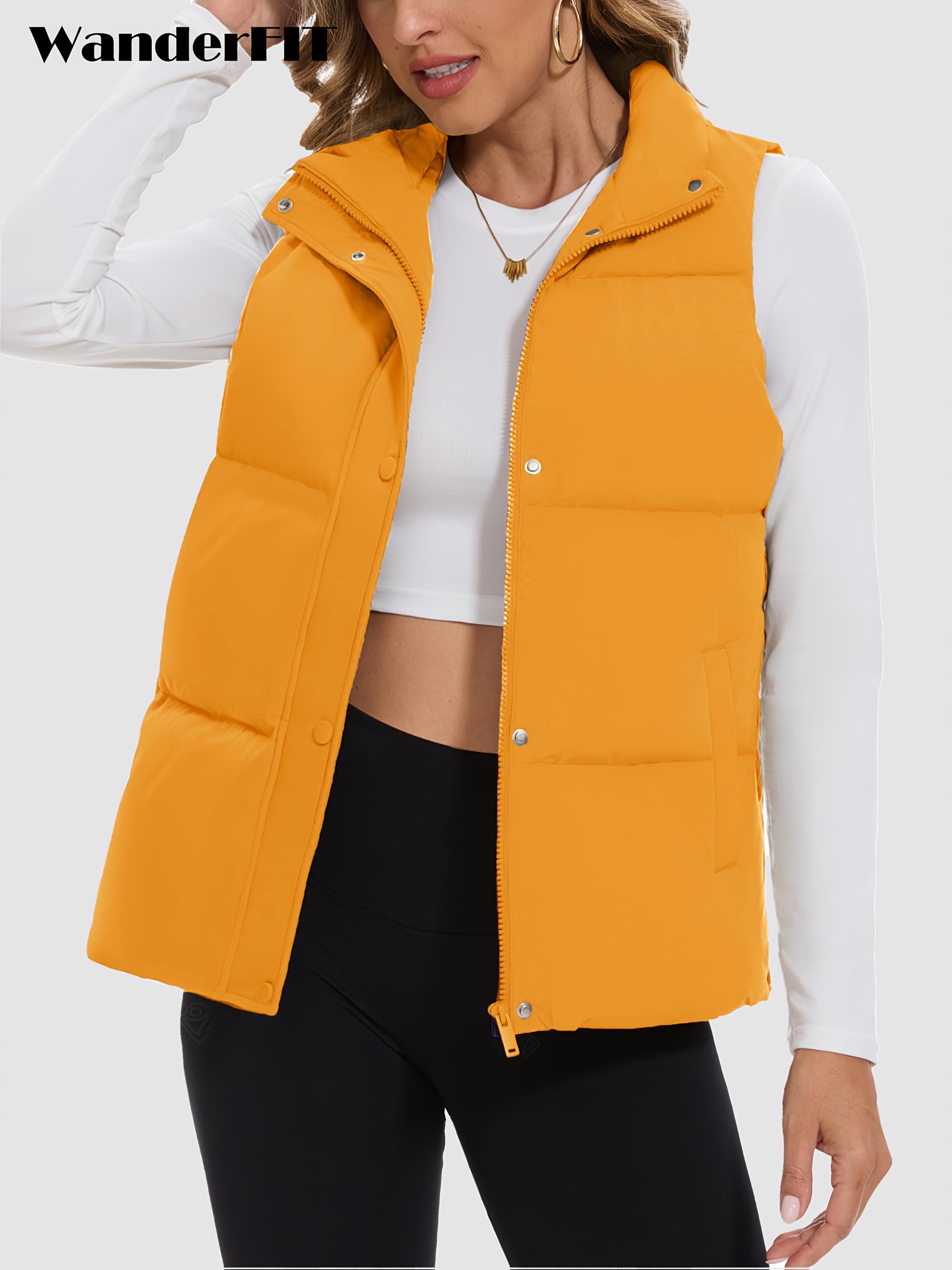 sleeveless puffer jacket sold on Temu United States