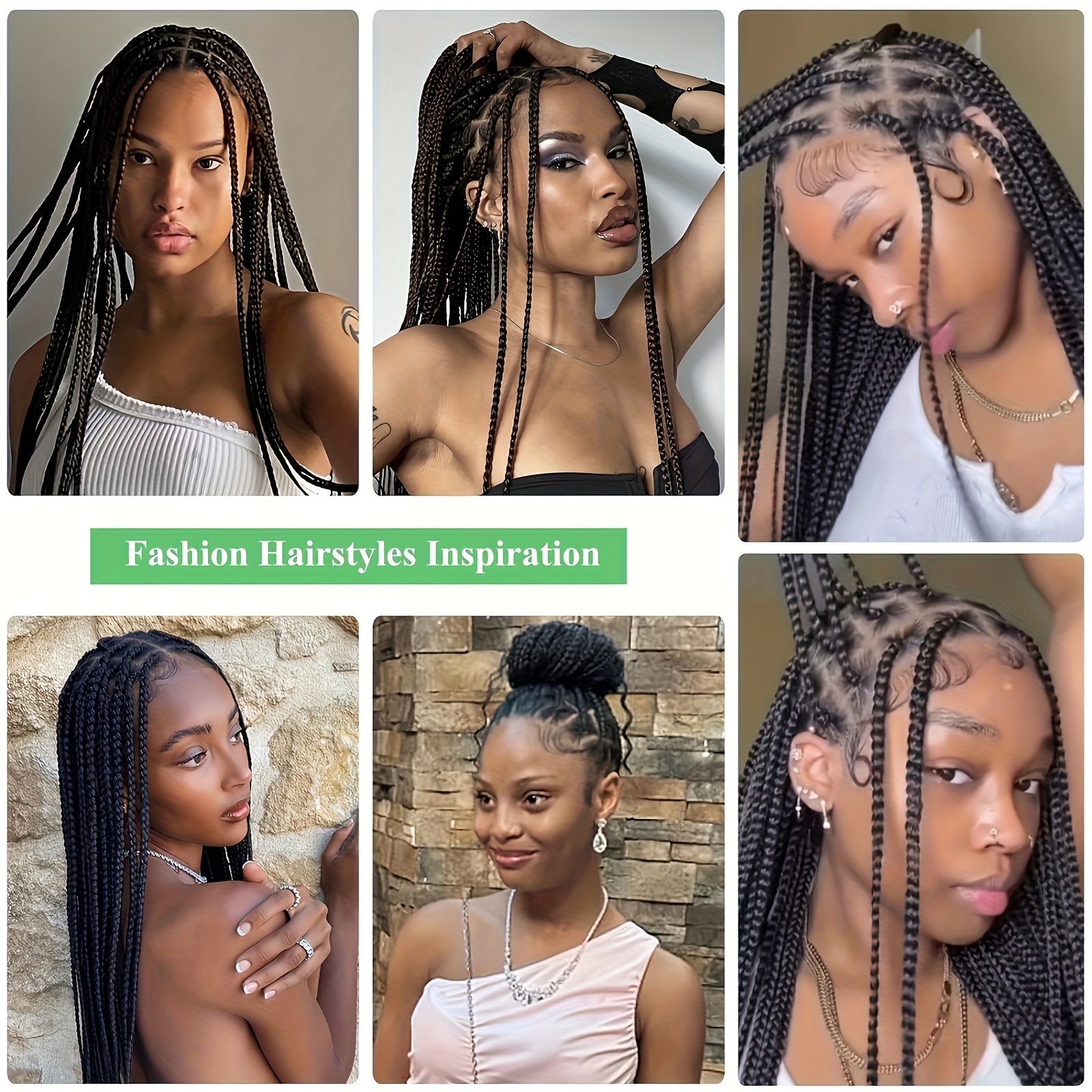 wigs braided sold on Temu United States