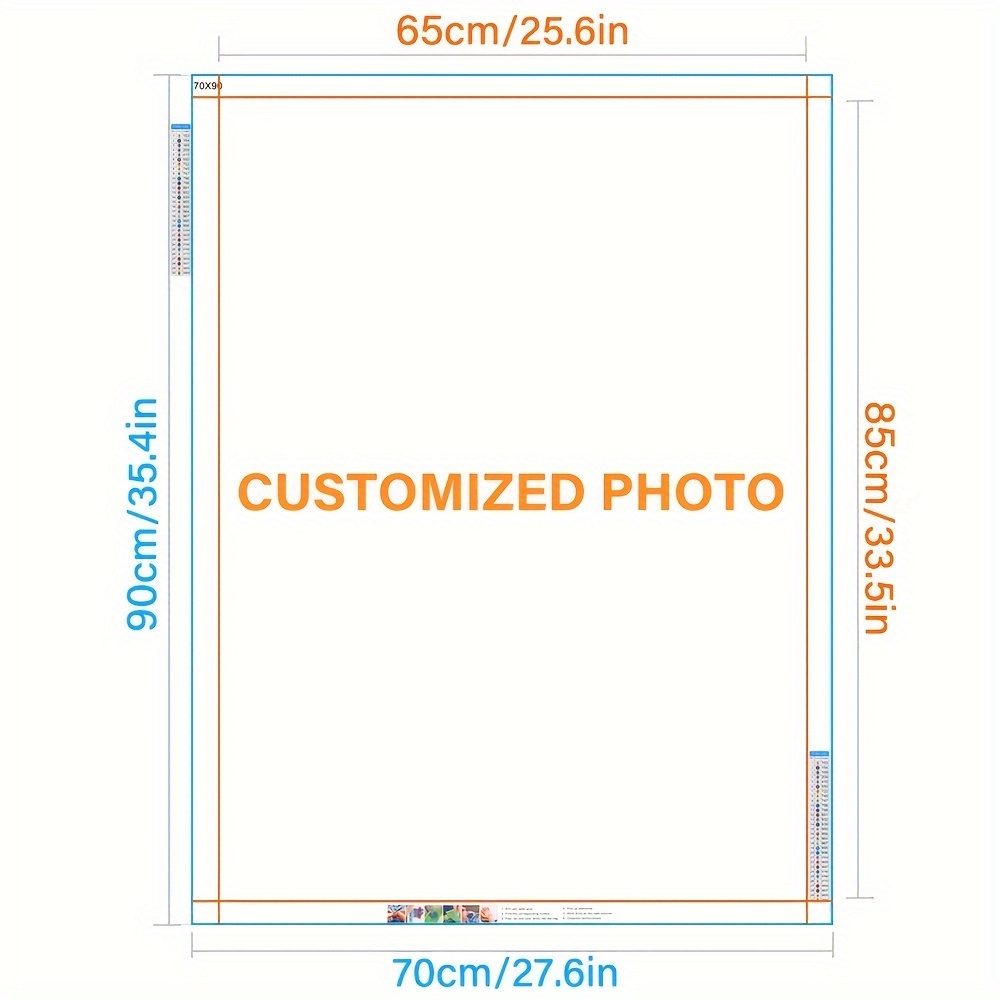 Round Diamond Art Painting Kit [customized] 5d Custom Diy - Temu New ...