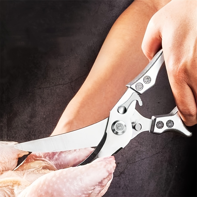 Heavy Duty Stainless Steel Kitchen Scissors With Safety Lock ...