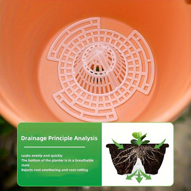 Cone Shaped Volcanic Pot Drainage Mesh Pad Set Of 7 Mixed Sizes Plant ...