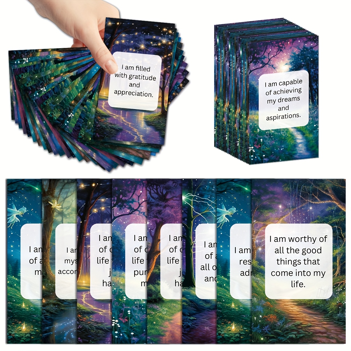 inspirational quote cards sold on Temu United States