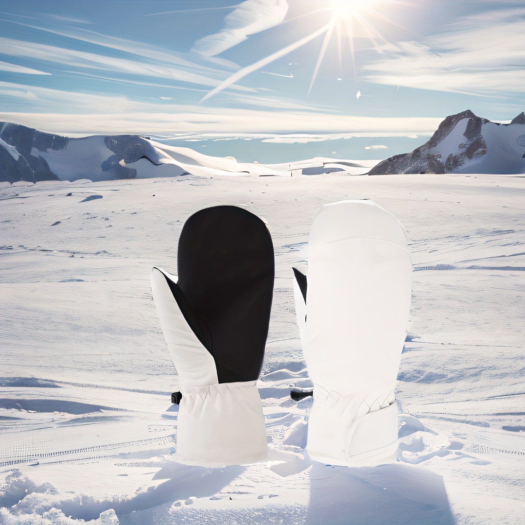 Winter Skiing Gloves Warm Thick Sports Gloves Windproof - Temu United ...