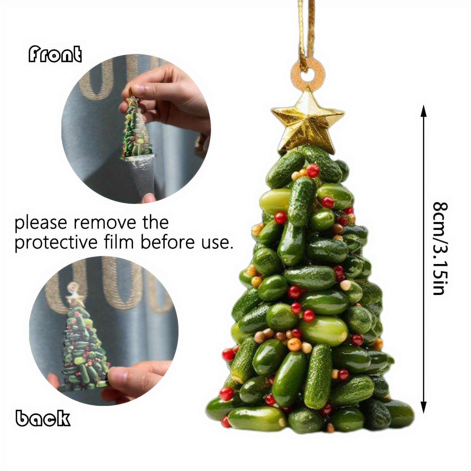 Cute Pickle Ornaments Christmas Tree Pickle Christmas Tree - Temu ...