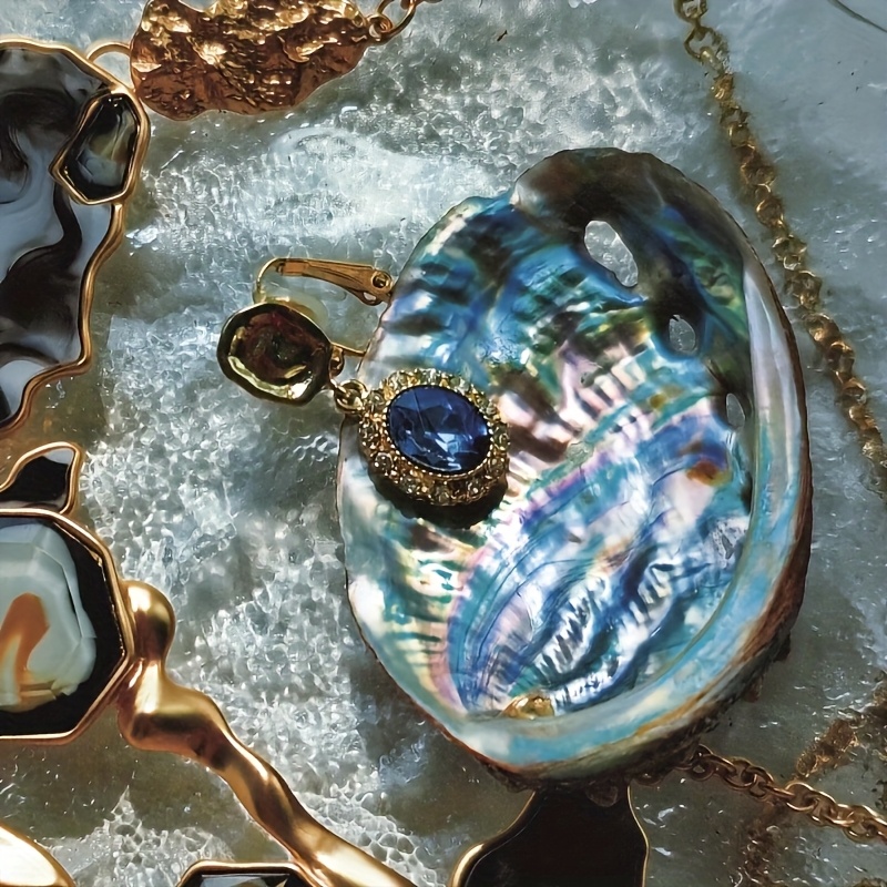 Abalone Shell Necklace Natural Abalone Seashell Pendant - For Smudging ...