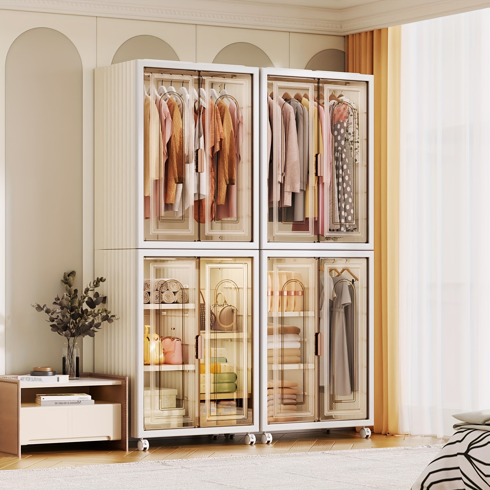 plastic wardrobe sold on Temu United States