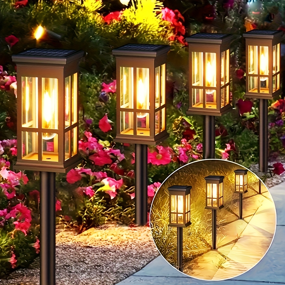 solar lights sold on Temu United States