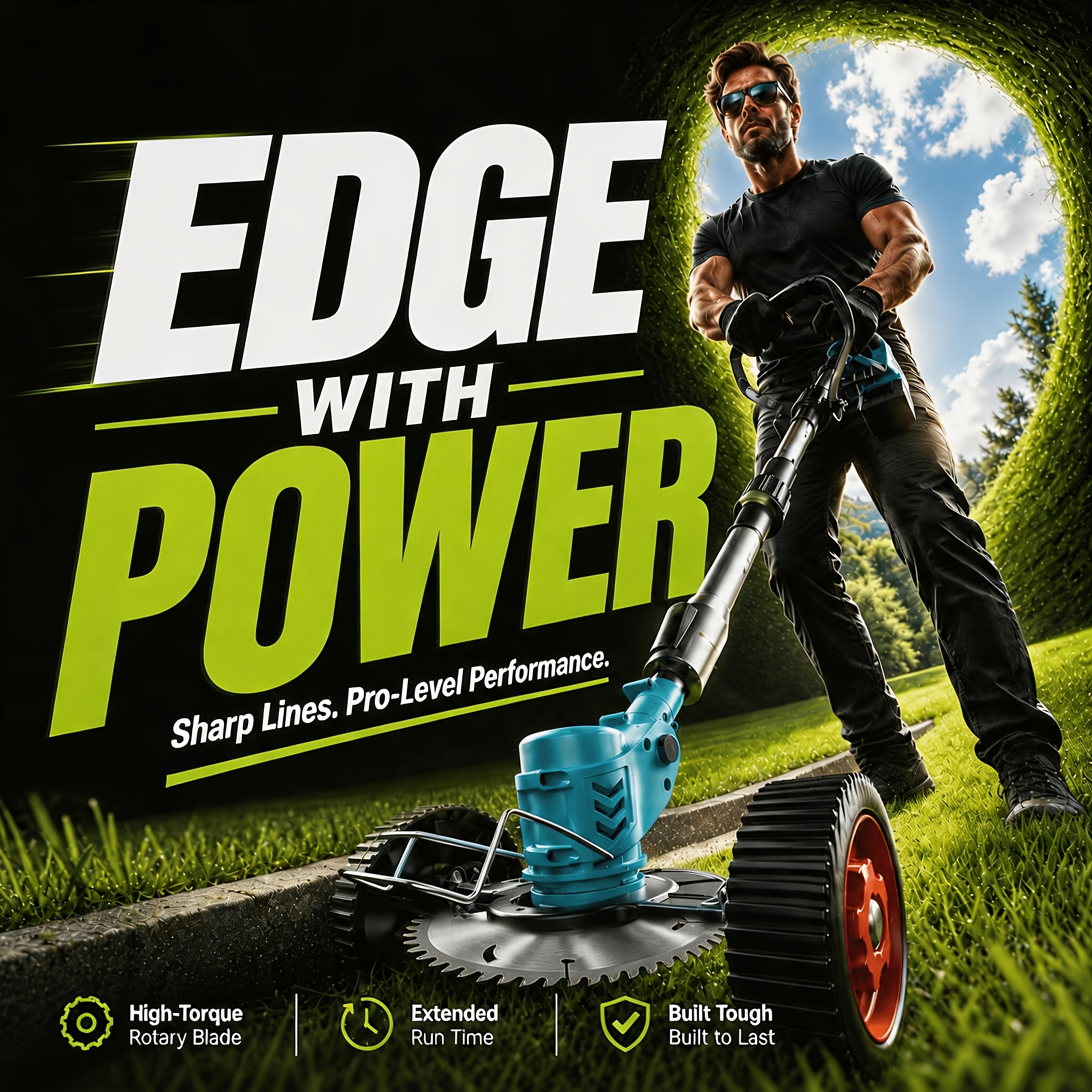 electric grass trimmer sold on Temu United States