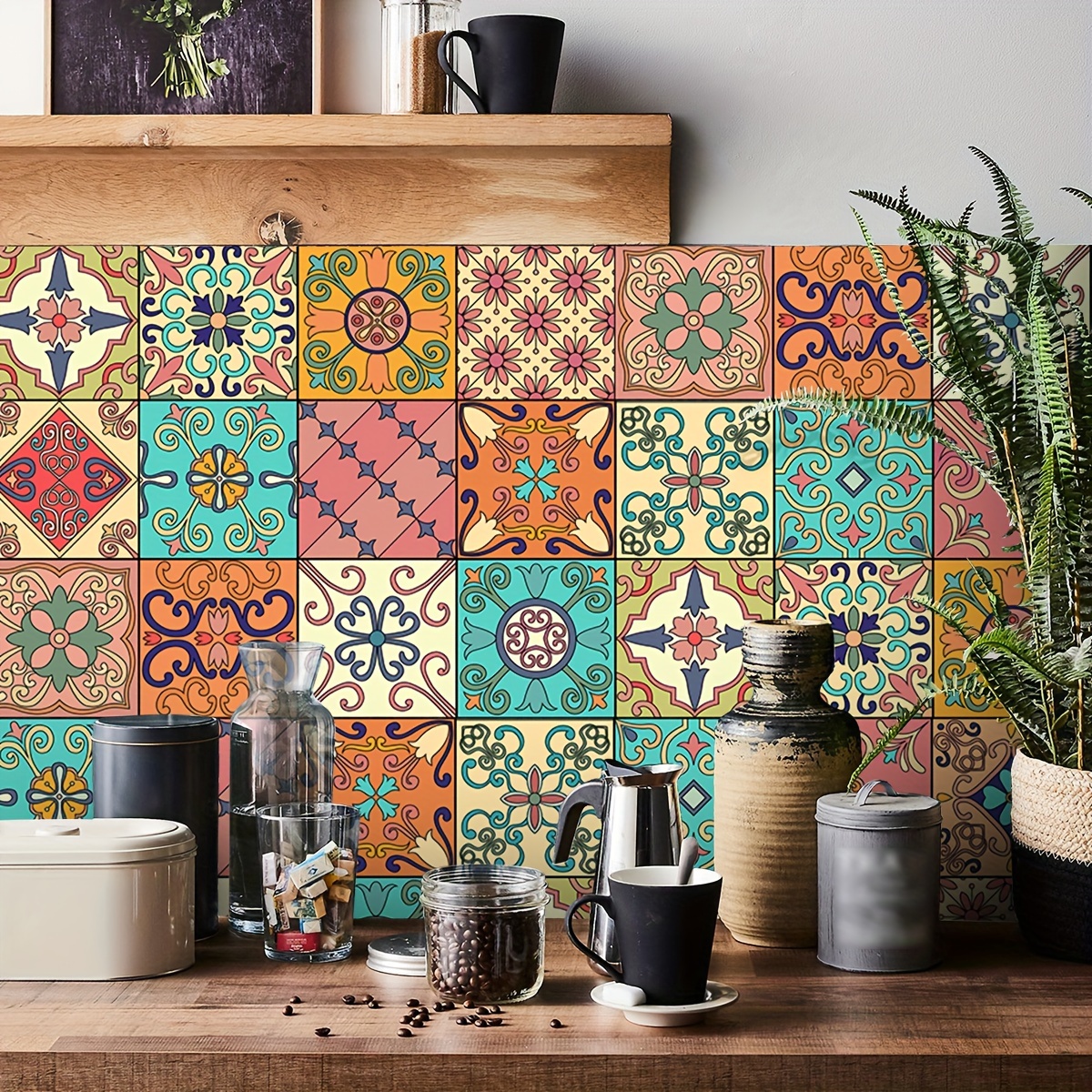 Kitchen wallpaper vinyl store