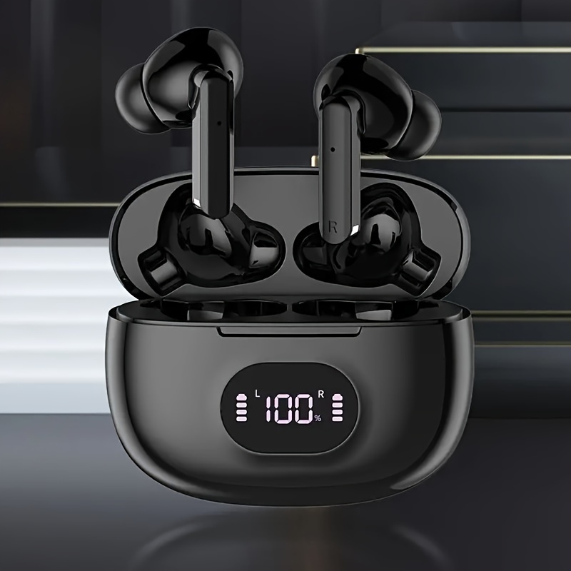 Huatby 2024 Wireless Earbuds Digital Display Touch Control - Temu