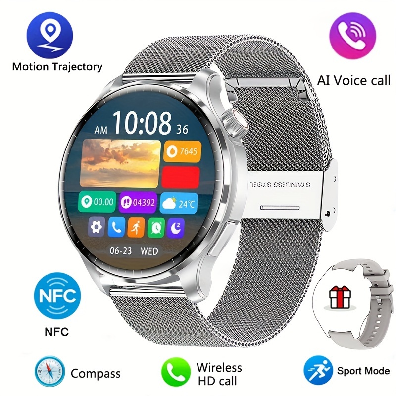 2024 New For Huawei GT4 PRO Smart Watch Men Watch 4 Pro AMOLED HD ...