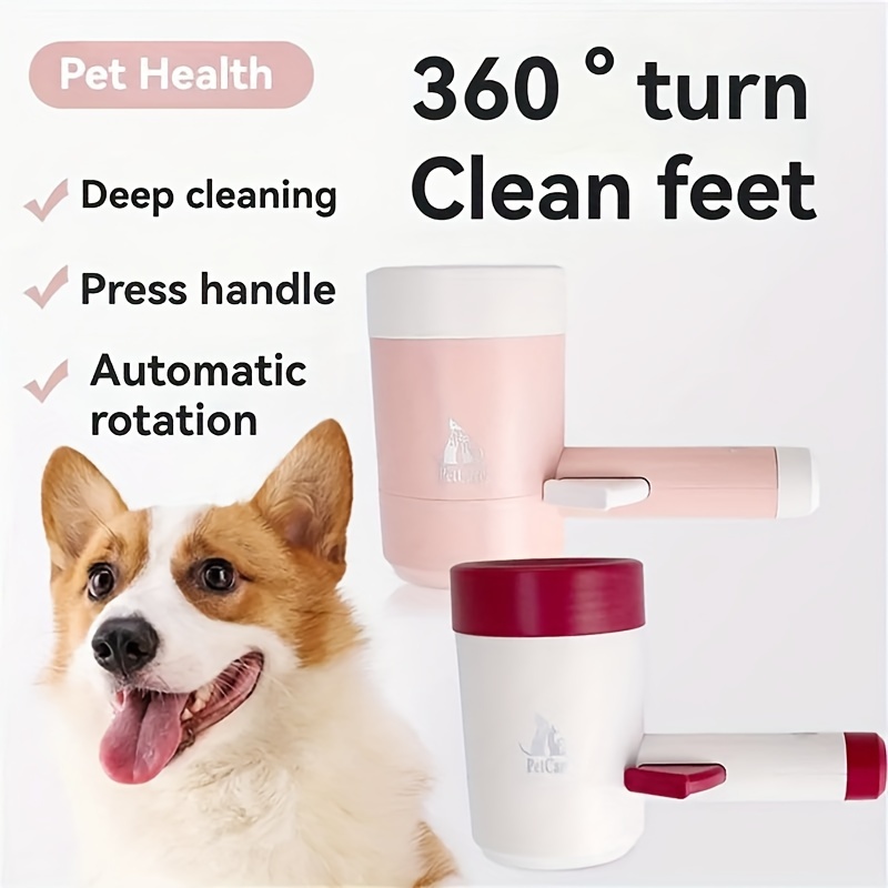 Portable Silicone Pet Paw Cleaner Cup 360° Rotating Dog Cat - Temu