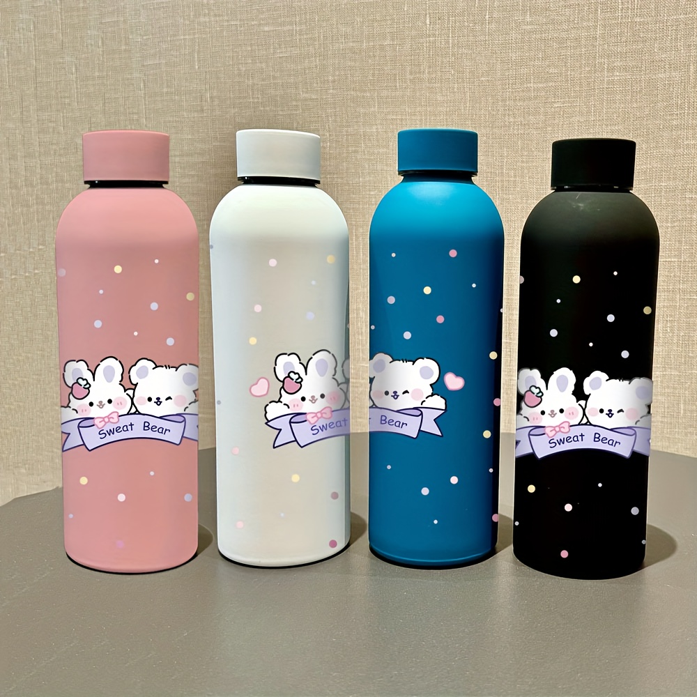 cute bear water bottle sold on Temu United States