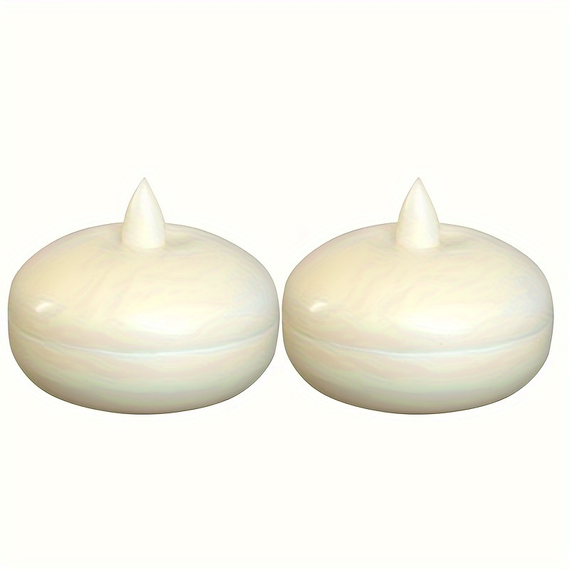 Flameless Floating Candles Timer Warm White Led Flickering - Temu