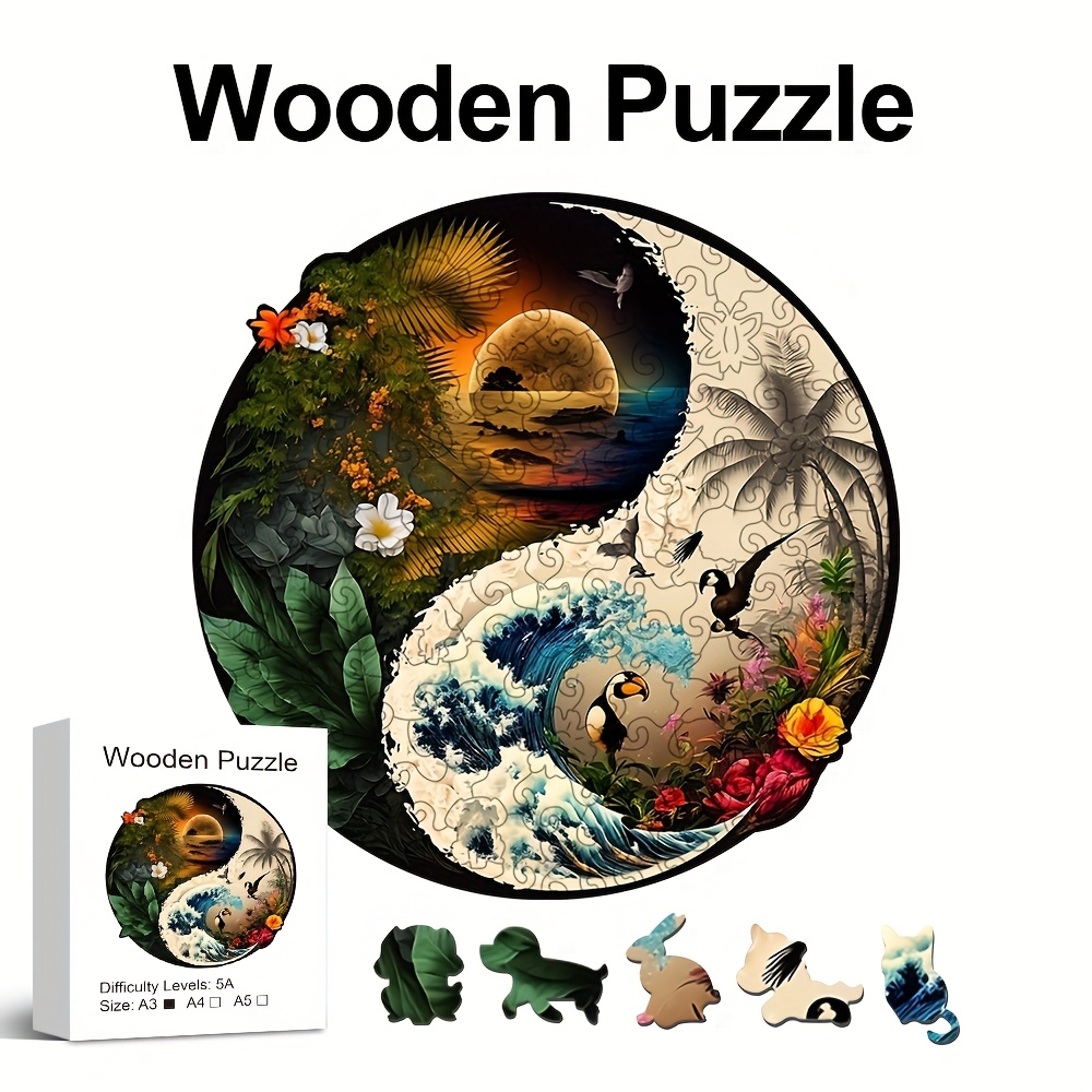 wood puzzles sold on Temu United States